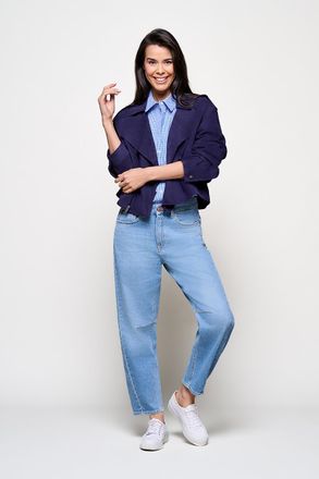 Mart Visser Caroline Tensen Senja Wildlederjacke Navy