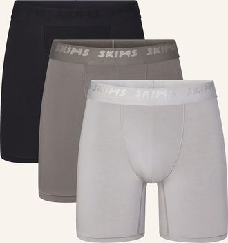 SKIMS Skims 3er-Pack Boxershorts Skims Stretch grau