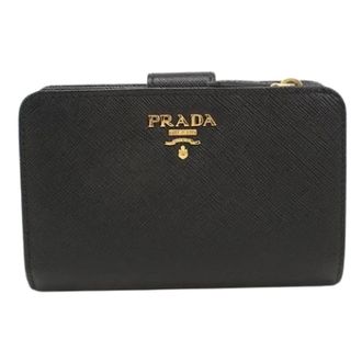Prada Pre-owned Geldb&ouml;rse (bi-fold) - - Pre-owned - Damen - Schwarzk - ONE SIZE
