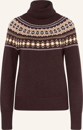 Barbour Rollkragenpullover Darwen Mit Alpaka rot