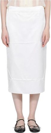 N&deg;21 Femme, Jupes, Blanc, Taille: 40 FR Gonna Tessuto