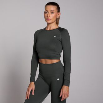 MyProtein Crop top sans coutures &agrave; manches longues MP Shape pour femmes - M