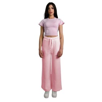 Hinnominate Hinnominate, Femme, Pantalons, Rose, Taille: 42 FR Palazzo Pants