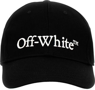 Off-white Homme, Accessoires, Noir, Taille: M Casquette en coton avec logo brodé