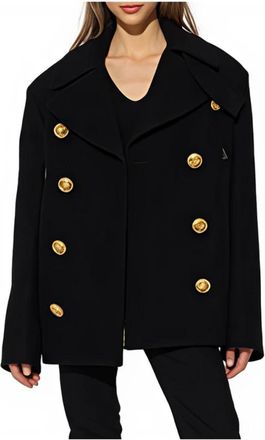 Dsquared2 Femme, Vestes, Noir, Taille: 36 FR Caban Double-Breasted Jacket