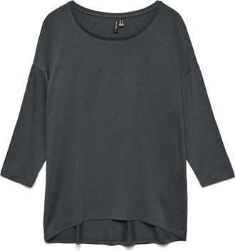 Vero Moda Damen Vmava 3/4 Top JRS Ga Noos, Asphalt, X-Small