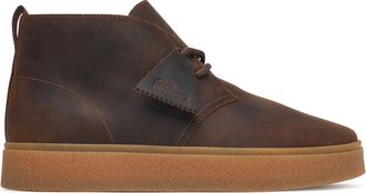 Clarks Schn&uuml;rschuhe Clarks Boxbee Desert 26328235 Braun