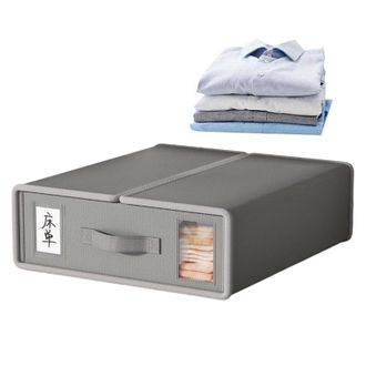 Generic Bettlaken-Organizer - 38 x 32 x 12 cm Aufbewahrungsbox, stapelbarer Schrank-Organizer | Behälter für Staub, faltbare Garderobe, Organizer