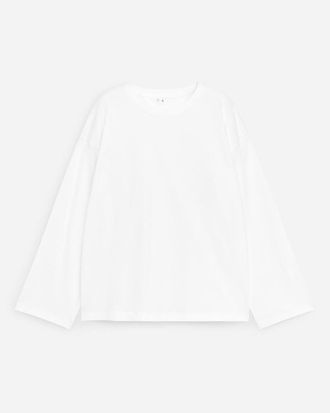 Arket Lockeres Langarmshirt -Wei&szlig;