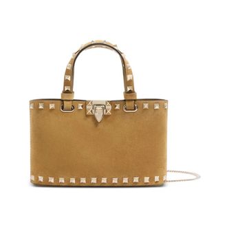 Valentino Garavani Rockstud Wallet With Chain - - Bags - Damen - Beige - ONE SIZE