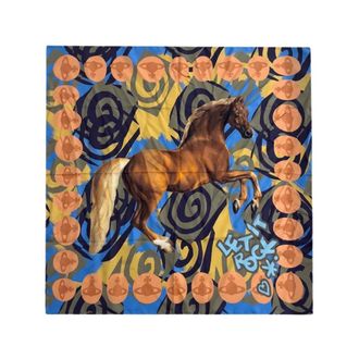 Vivienne Westwood unisex, Accessoires, Multicolore, Taille: ONE Size Horse Square 90X90