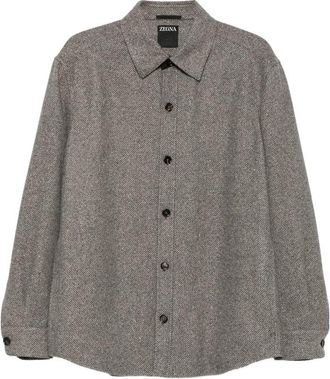 Ermenegildo Zegna Herringbone-pattern Shirt Jacket