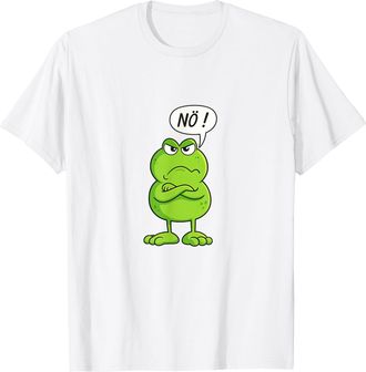 Hello Kitty Lustiger Frosch SAGT N&ouml; mit verschr&auml;nkten Armen Comic T-Shirt