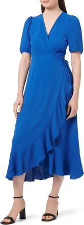 Only Onlmette Ss Wrap Midi Dress WVN