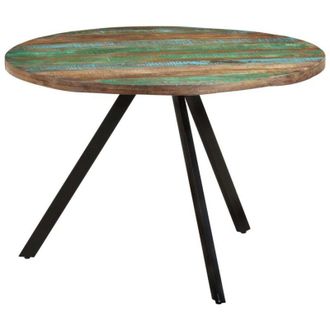 vidaXL Vidaxl - Table &agrave; manger 110x75 cm Bois massif de r&eacute;cup&eacute;ration