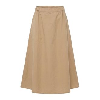 Notyz Midi Rock - - Skirts - Damen - Beige - 2XL