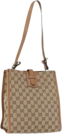 Gucci Pre-owned Vintage GG Canvas Shoulder Bag - Femme - Pre-owned - Beige - Taille: ONE Size