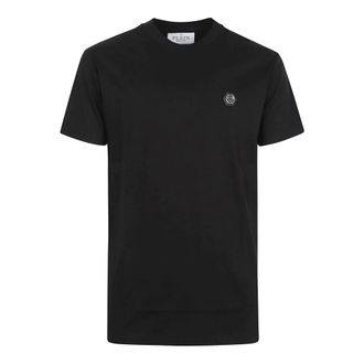 Philipp Plein Homme, Tops, Noir, Taille: 2XL T-shirt &agrave; col rond