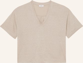 Reiss Reiss T-Shirt Ember Aus Leinen beige