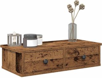 Generic Wandregal mit Schubladen, Stilvoller Geschlossener Aufbewahrungsorganisator, Schwebender Schrank aus Holzwerkstoff f&uuml;r Wohnzimmer, Schlafzimmer und He