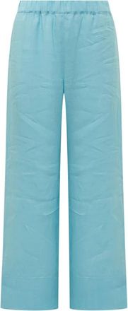 Sundek Femme, Pantalons, Bleu, Taille: 42 FR Linen Pantalons