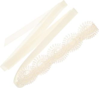Valiclud Ceinture de mariage en dentelle avec ruban en satin blanc - Ceinture pour femme