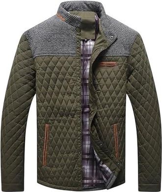 Generic Doudoune matelass&eacute;e en duvet pour homme - Doudoune l&eacute;g&egrave;re - Style professionnel et d&eacute;contract&eacute; - Pour lhiver, vert militaire, XXL