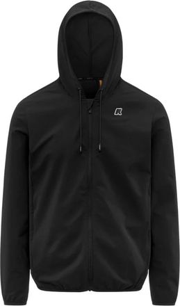 K-Way Homme, Sweatshirts et sweats &agrave; capuche, Noir, Taille: S Journeer Travel Giacca Antivento