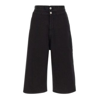 The Attico Jean large - Femme - Shorts - Noir - Taille: W25