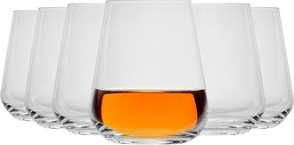 Bormioli Rocco Inalto Transparante Glazen Tuimelaar, 44 cl, Set van 6 Stuks