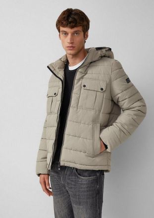 s.Oliver Winterjacke Outdoor-Jacke Sportive Puffer-Jacke mit abnehmbarer Kapuze