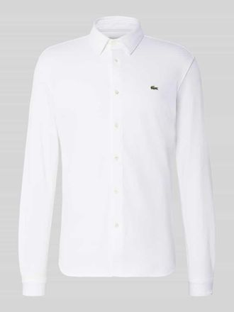 Lacoste Slim Fit Freizeithemd aus reiner Baumwolle
