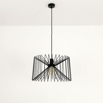 Licht-Erlebnisse Moderne Pendelleuchte NESS schwarz stylisch