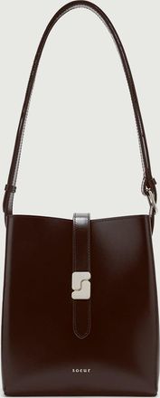 SOEUR SAC BELLO MINI MARRON CHAUD FERMOIR ARGENT&Eacute;