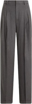 Polo Ralph Lauren Pantalon large &agrave; plis - Femme - Pantalons - Gris - Taille: 38 FR