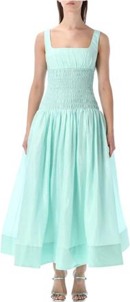 Self Portrait Femme, Robes, Vert, Taille: 36 FR Robe Midi en Organza