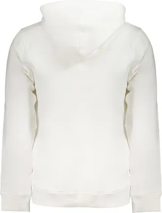 Tommy Hilfiger Logo-Embroidered Cotton Hoodie - White