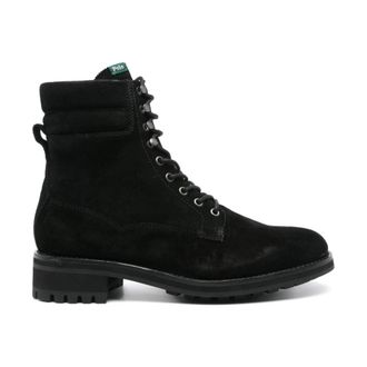 Polo Ralph Lauren Schwarze Leder-Stiefeletten - - Shoes - Herren - Schwarzk - 45 EU