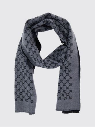 Gucci GG-Jacquard-Wollschal mit Fransensaum