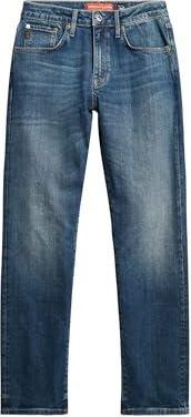 Superdry Vintage Slim Straight Jeans Pantalon De Costume, Mercer Mid Blue, 31W x 32L Homme