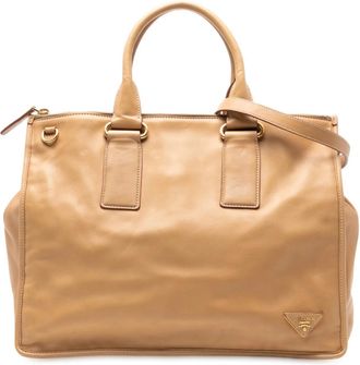 Prada Hobo Bags - Soft Calf Satchel - Gr. unisize - in Braun - für Damen