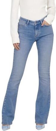 Only Onlblush Mid Flared DNM Tai198 Noos Jean évasé, Special Bright Blue Denim, XS / 34L Femmes