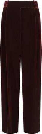 Giorgio Armani Hosen mit weitem Bein und doppelten Bundfalten - - Trousers - Herren - Rot - S