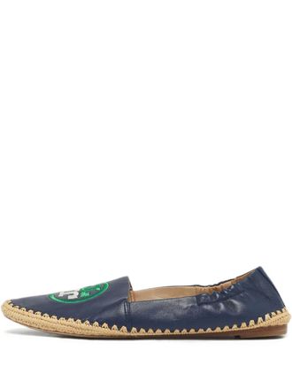 Tory Burch Ines Espadrilles mit Logo - Blau