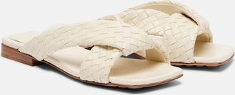 Bottega Veneta Sandales Riva Intrecciato en cuir