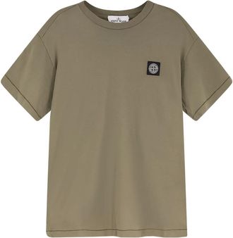 Stone Island Homme, Tops, Vert, Taille: M T-shirt avec logo