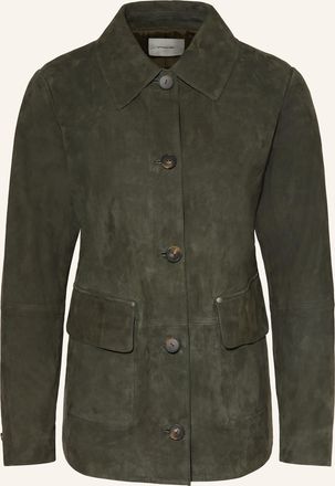Vince Vince Lederjacke gruen