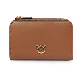 Pinko Pinko, Femme, Accessoires, Brun, Taille: ONE Size Portefeuille Mini