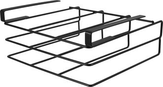 Artibetter Doppelst&ouml;ckiger Schneidebrett Halter aus Edelstahl Schwarzer Unterschrank Organizer Platzsparend Vielseitig f&uuml;r Verschiedene Brettgr&ouml;&szlig;en Modernes K&uuml;ch