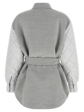 Fabiana Filippi Quilted Hybrid Overshirt - Gray
